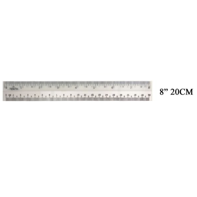 Becon - Plastic Ruler Halfwhite