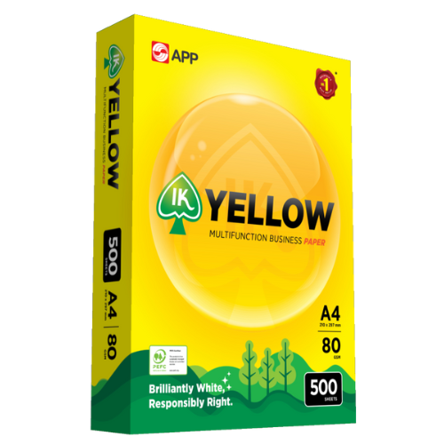 Becon - IK Yellow Simili Paper A4 size 80gsm 500s